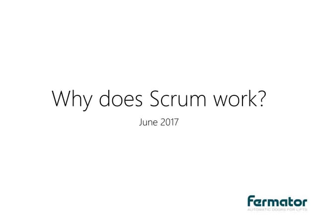 Why does scrum work? | PPT Why does scrum work? | PPT