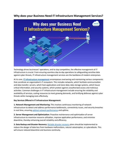 IT Infrastructure Management | Defination, Objectives & Strategies | PDF | Cloud Computing ...
