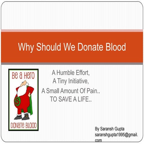 Blood donation | PPTX