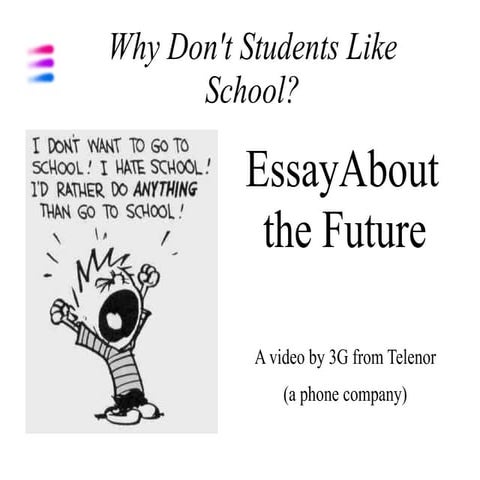 Why don't students like school | PPT
