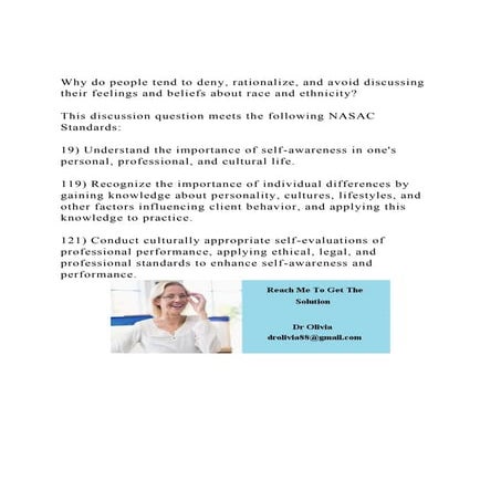 Why do people tend to deny, rationalize, and avoid discussing th.docx