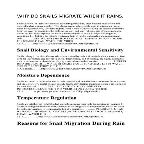 DO SNAILS CRAWL OR SLITHER.EXPLAIN WITH EVIDENCE. | DOCX