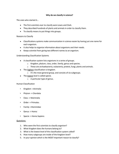 System of-classification: Taxonomy | PPTX