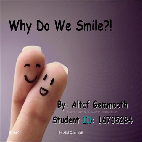 Why Do We Smile | PPT