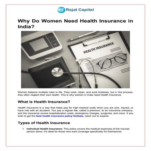 Why Do Women Need Health Insurance in India.pdf