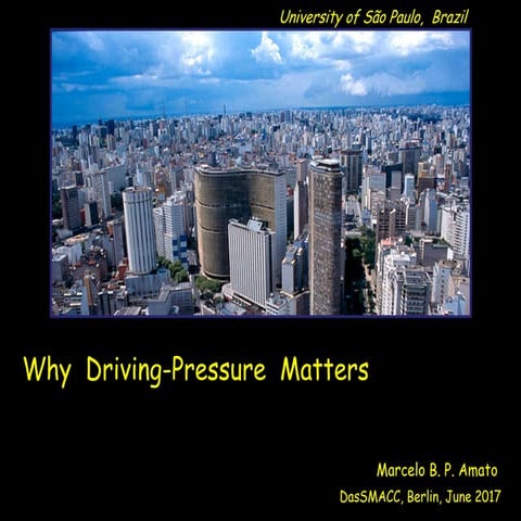 Mechanical Ventilation in Critical Care: Why driving pressure matters | PDF