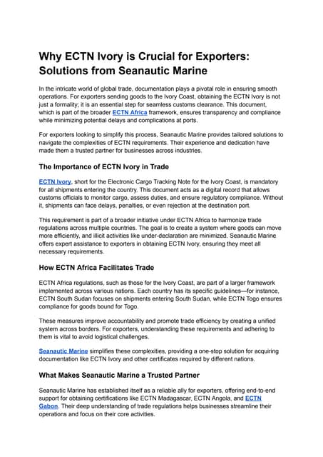 Enhancing Trade Efficiency: Niger Implements Electronic Cargo Tracking ...