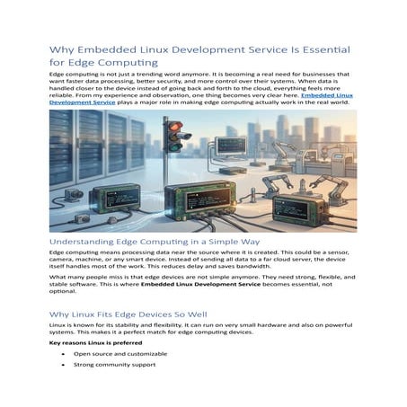 Why Embedded Linux Development Service Is Essential for Edge Computing ...