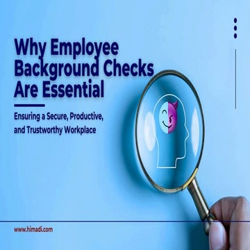 Employee Background Verification - Himadi Solutionspdf | PDF