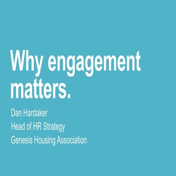 Why does employee engagement matter? | PPTX
