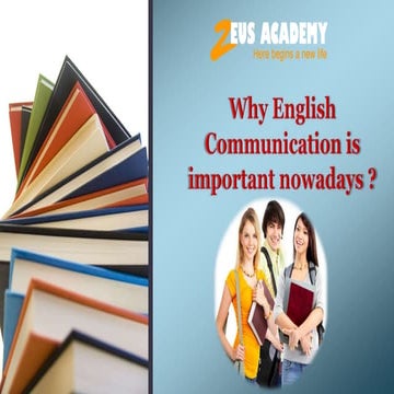 Why English communication is important nowadays | PPSX