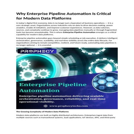 Why Enterprise Pipeline Automation Is Critical for Modern Data ...
