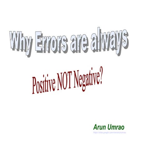 Errors in Measurement | PDF