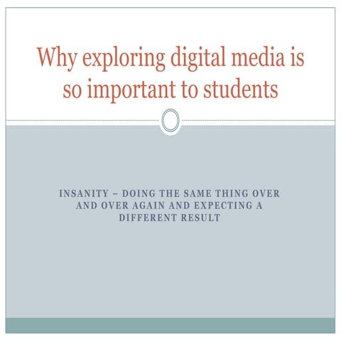 Why Exploring Digital Media Is So Important To Student Shu Media | PPTX