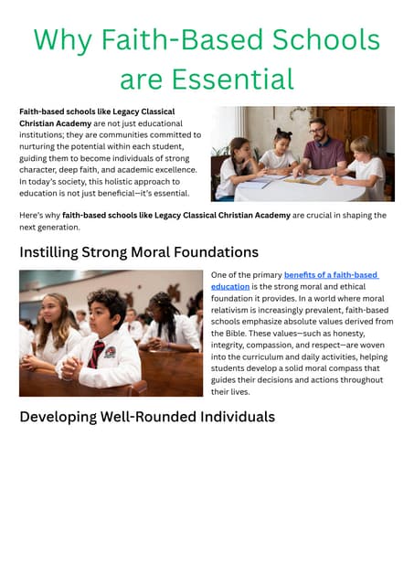 Religious Schools in the UAE Balancing Faith and Education | PDF