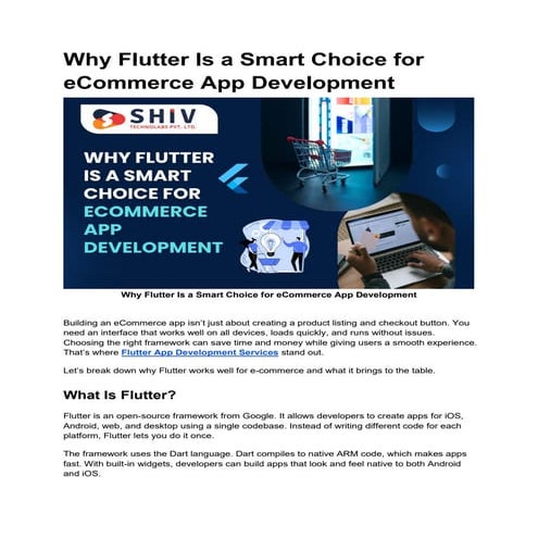 Flutter for eCommerce: Smart Choice Explained | PDF