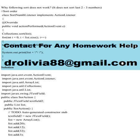 Why Following Sort Does Not Work It Does Not Sort Last 2 3 Numbepdf