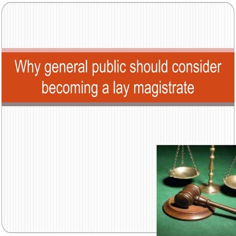 Lay people and magistrates full powerpoint | PPT