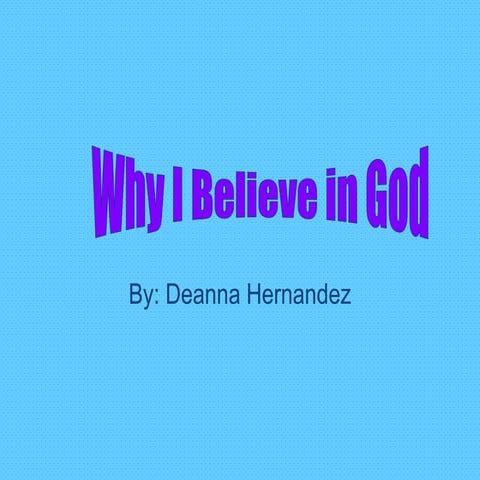 God Does Exist | PPT