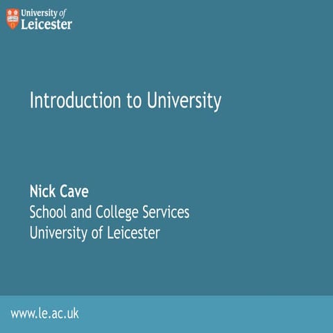 Why go to university | PPTX