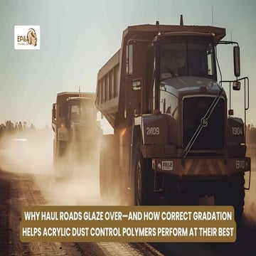 Why Haul Roads Glaze Over—And How Correct Gradation Helps Acrylic Dust ...