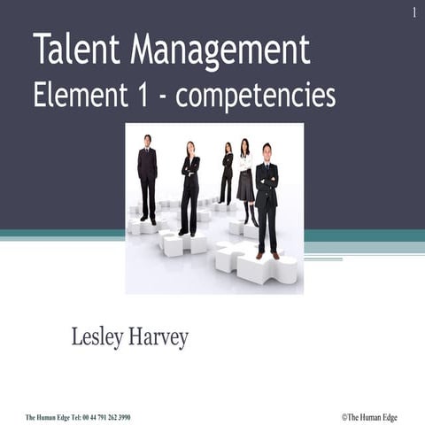 Why have a competency model | PPT
