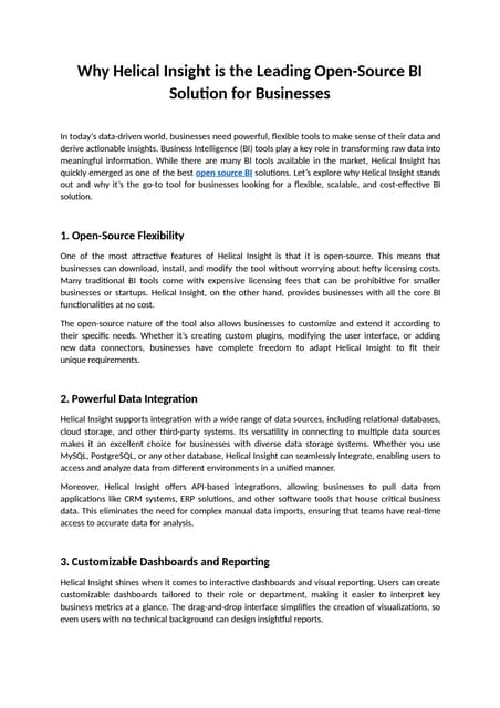 Exploring the Features of Helical Insight A Deep Dive into Open Source BI.docx