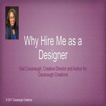 Why hire me as a designer | PPT
