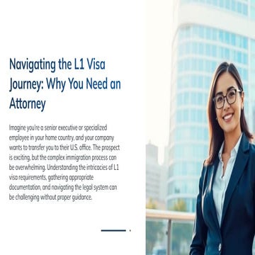 Why Hiring an L1 Visa lawyer is Key to Your Successful Immigration ...