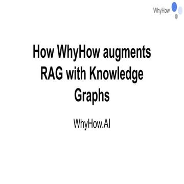 Knowledge Graphs in Retrieval Augmented Generation with WhyHow.AI
