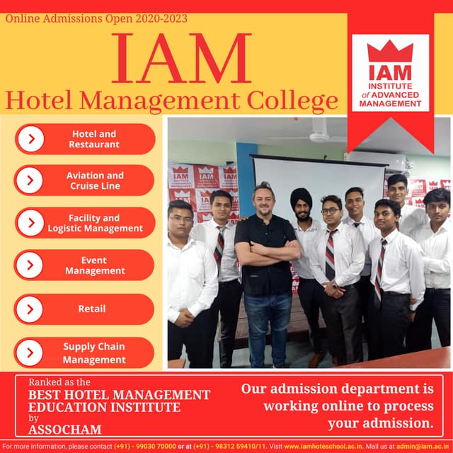 Why IAM - institute of Advanced Management - IAM Hotel Management ...