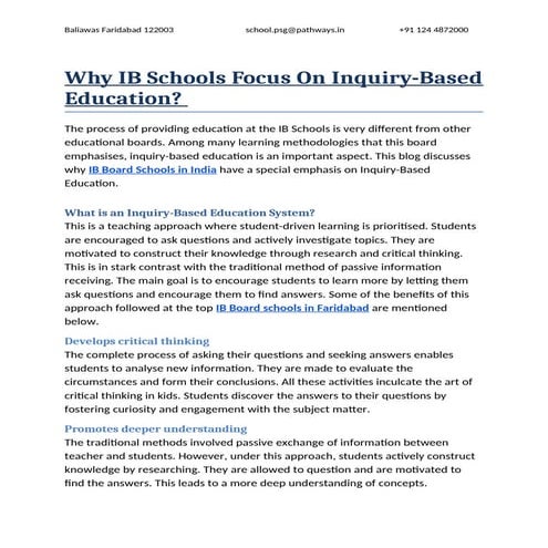 Why IB Schools Focus On Inquiry-Based Education.docx