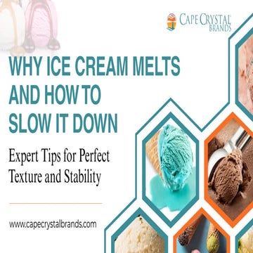 Why Ice Cream Melts and How to Prevent It | PDF