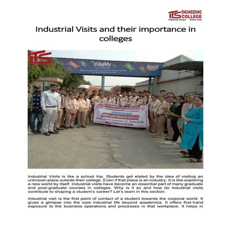 Why industrial visits are important | PDF