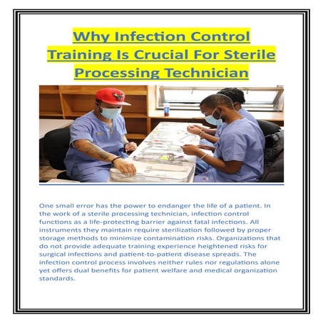 Why Infection Control Training Is Crucial For Sterile Processing ...