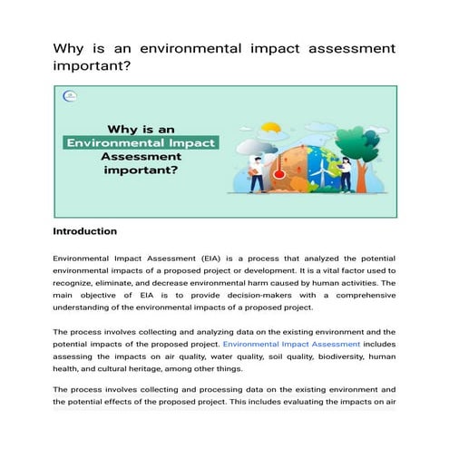 Why is an environmental impact assessment important.pdf