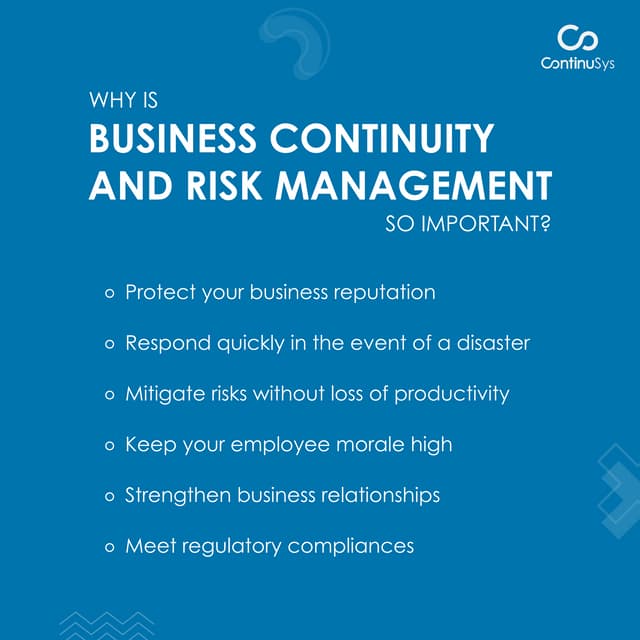 Why is Business Continuity and Risk Management So Important | PDF