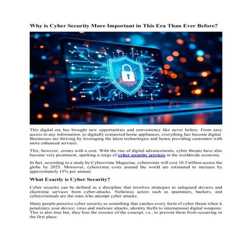 Why is Cyber Security More Important in This Era Than Ever Before.pdf