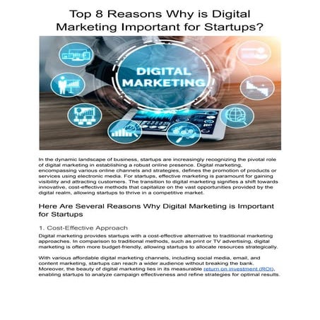 Why is Digital Marketing Important for Startups.pdf