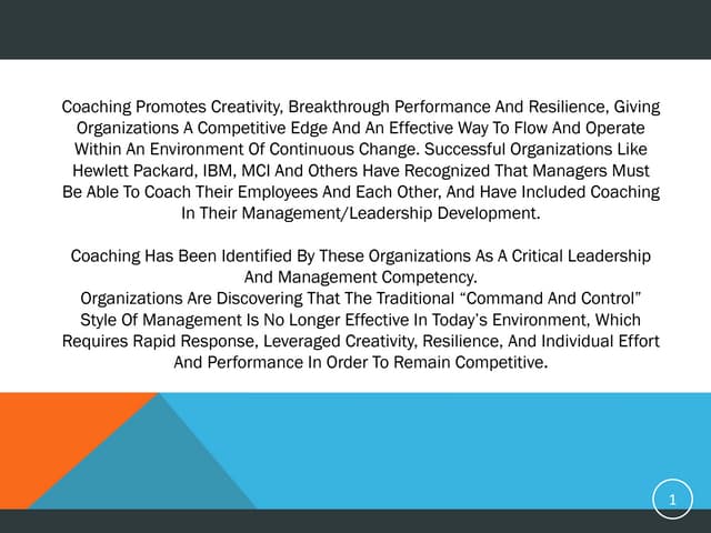 Constructive coaching & feedback 1.1 | PPTX | Human Resources | Business