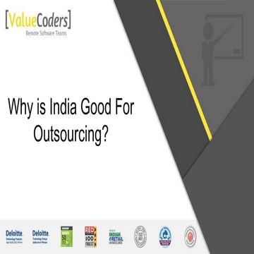Why is india good for outsourcing | PPT