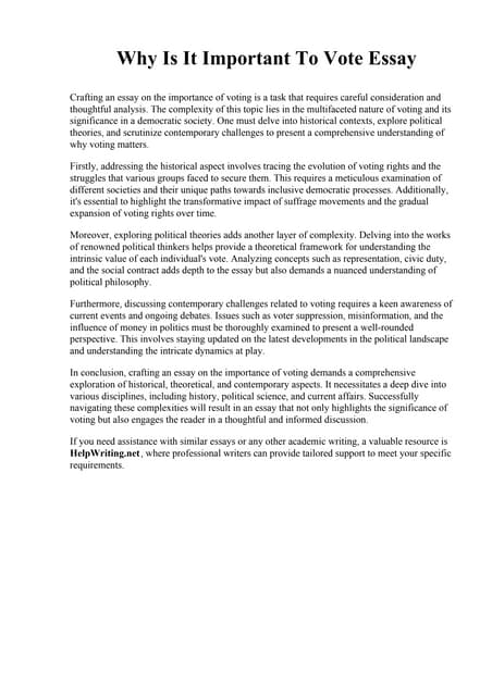 The Importance Of Voting Essay.pdf