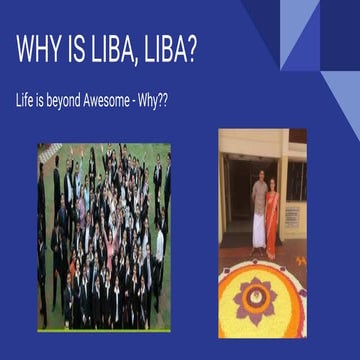Why is liba, liba | PPT