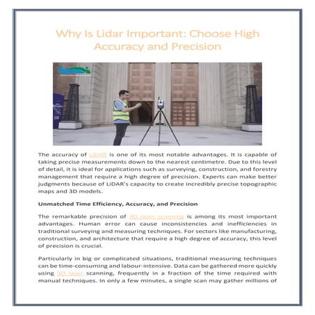 Why Is Lidar Important Choose High Accuracy and Precision.pdf