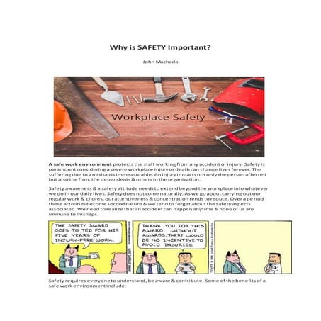 Why is safety important | DOCX