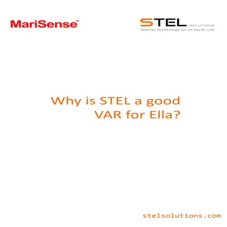 Why is stel a good var for ella retail | PPTX