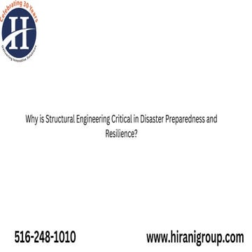 Why is Structural Engineering Critical in Disaster Preparedness and ...