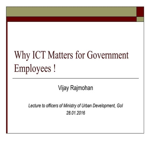 Why it matter's for government employees 27012016 vr | PPT
