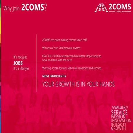 Why join 2COMS Consulting | PDF | Careers