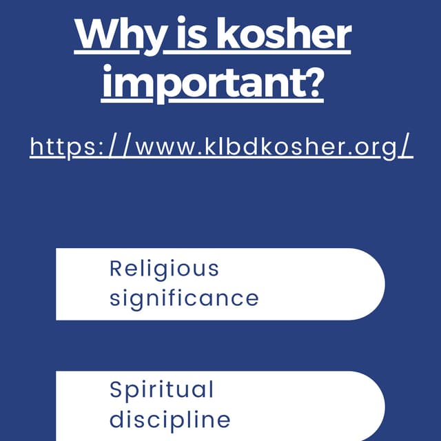 Why Kosher Is Important Klbd Why Go Kosher Pdf